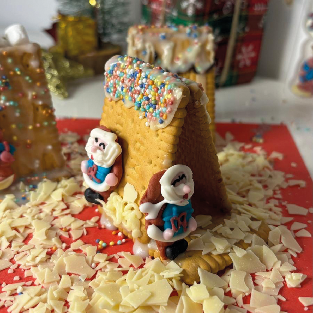 Weihnachtliches Keks Häuschen